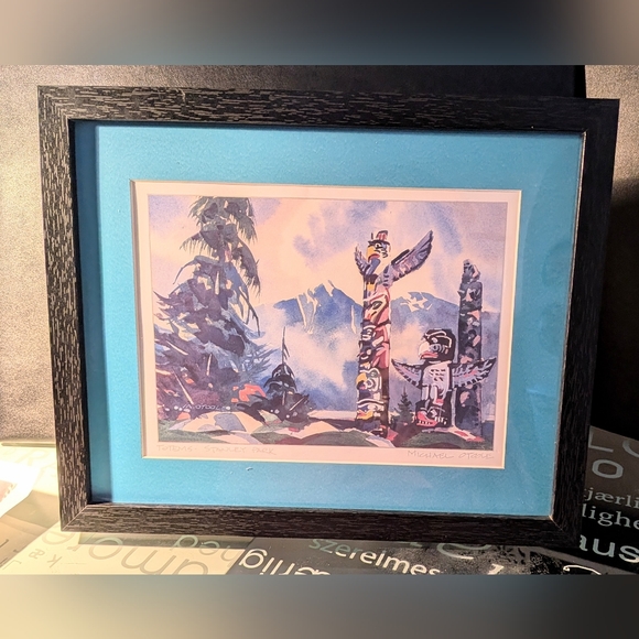 Michael O Toole | Art | Michael O Toole Print Of Stanley Park Totem ...